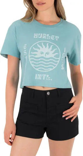 Bliss Boxy Crop Tee – Oasis Surf