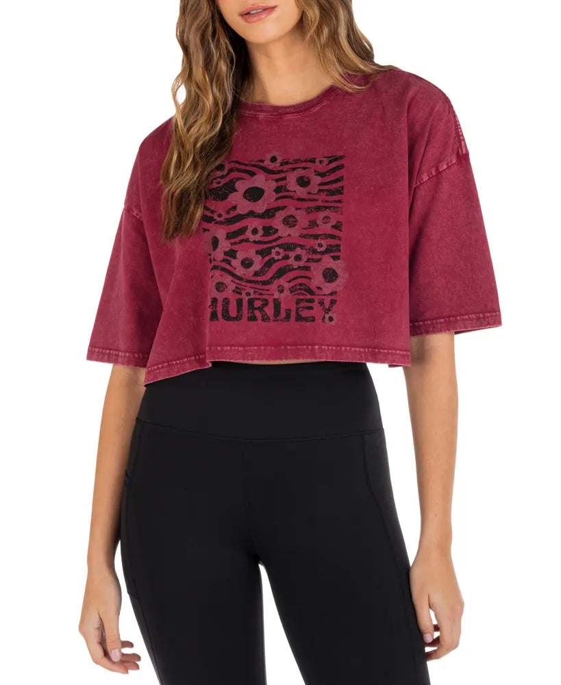 Playa Sol Boyfriend Cropped Tee – Oasis Surf